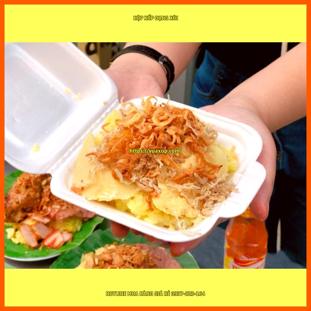 Hộp xốp đựng xôi
