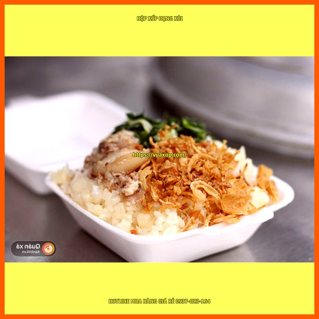 Hộp xốp đựng xôi